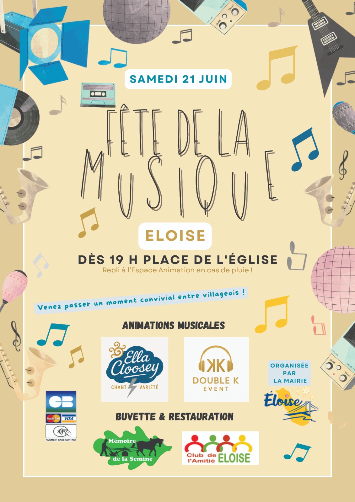 21 juin | Fête de la musique | Mairie d'Eloise